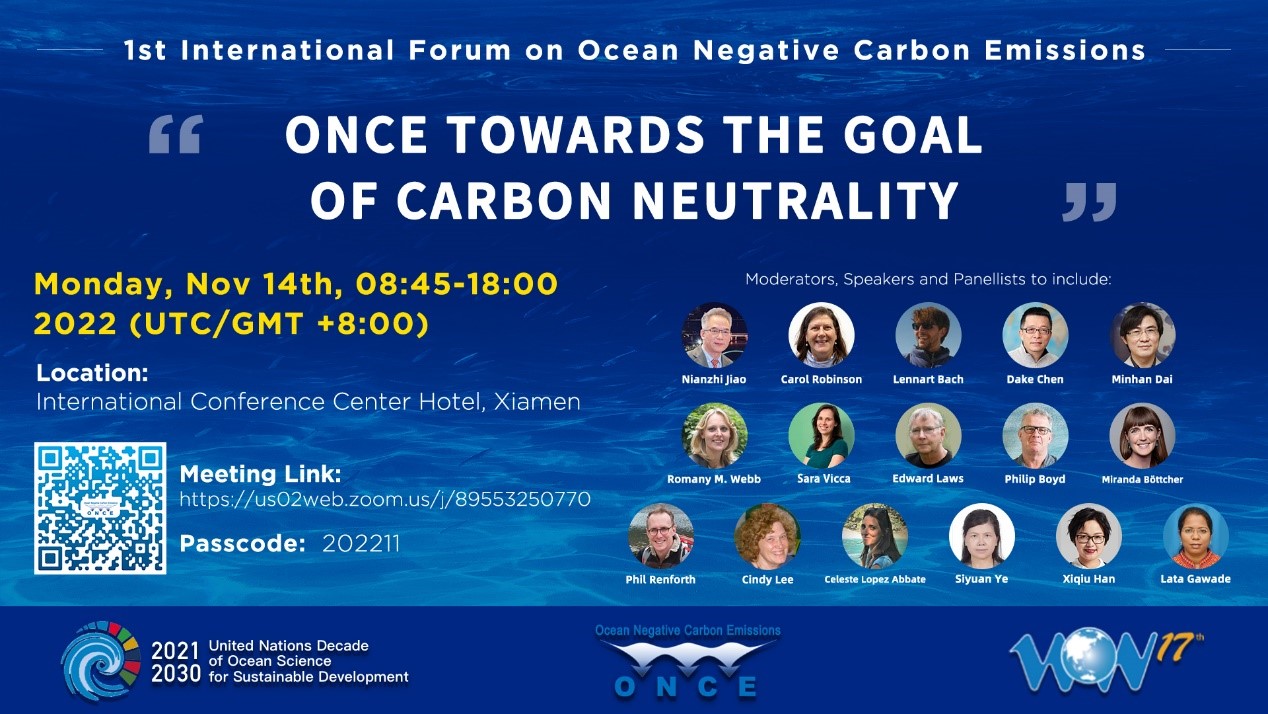 Ocean Negative Carbon Emissions (ONCE)